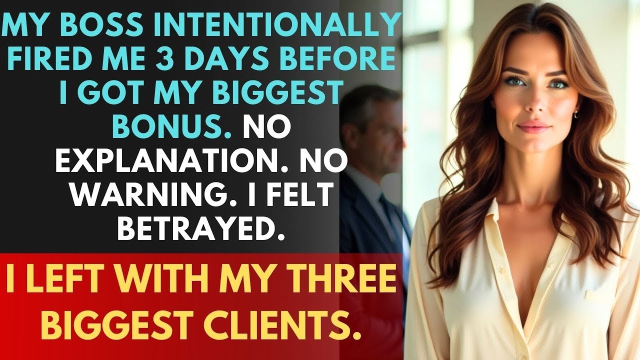 The Boss Fired Me 3 Days Before My Biggest Bonus. I Left, Taking My ...