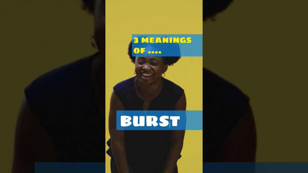 Three meanings of "burst" - YouTube