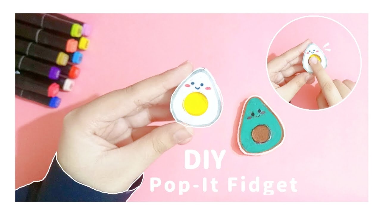 DIY POP IT FIDGET TOY / WITHOUT HAIR STRAIGHTENER / EASY / PAPER CRAFT ...
