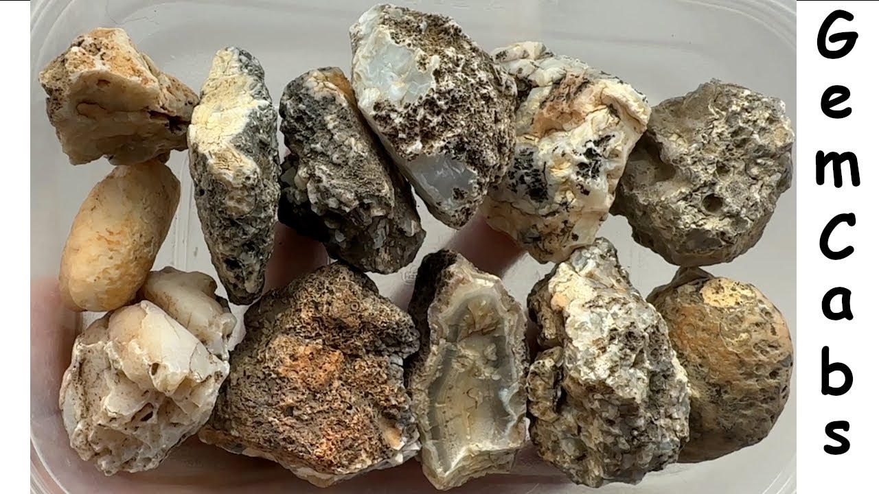 Group of Arizona Gila Bend Mountain Agates Cut Open to Reveal the ...