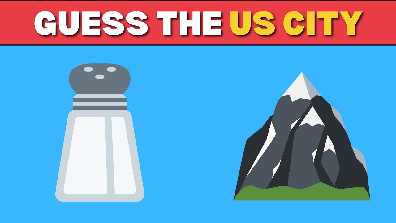 Guess The US City By Emoji challenge! 🌟 - YouTube