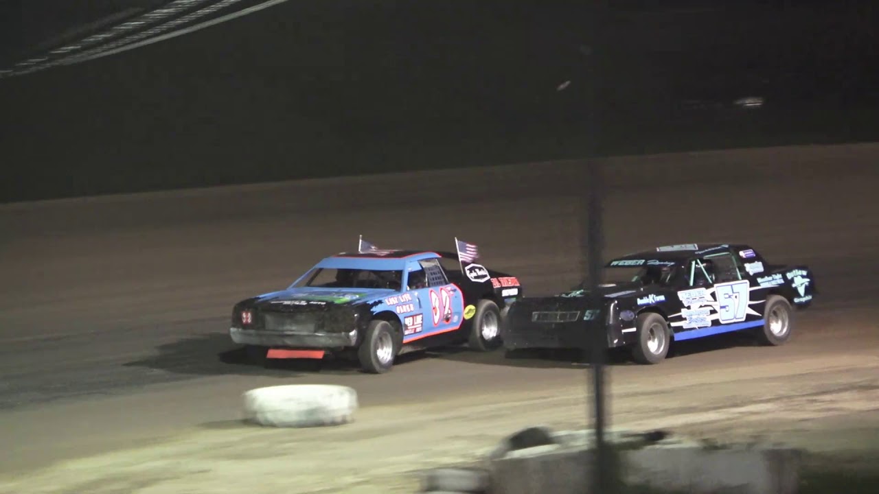 Hobby Stock Feature Race at Mt. Pleasant Speedway, Michigan on 06-07 ...