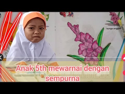 mewarnai bunga anggrek #colouring flowers#mewarnai - YouTube