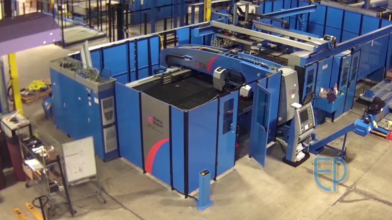 Prima Power LPe6 Punch/Laser Time Lapse - Earnest Products, Inc. - YouTube