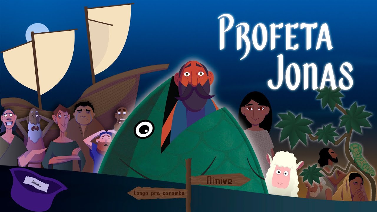 A História do Profeta Jonas (Desenhos Bíblicos) - YouTube