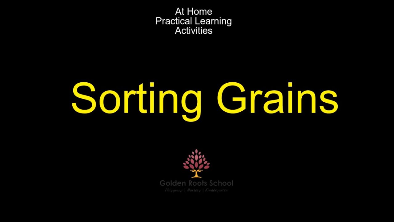 Sorting grains - Home Learning Series - YouTube