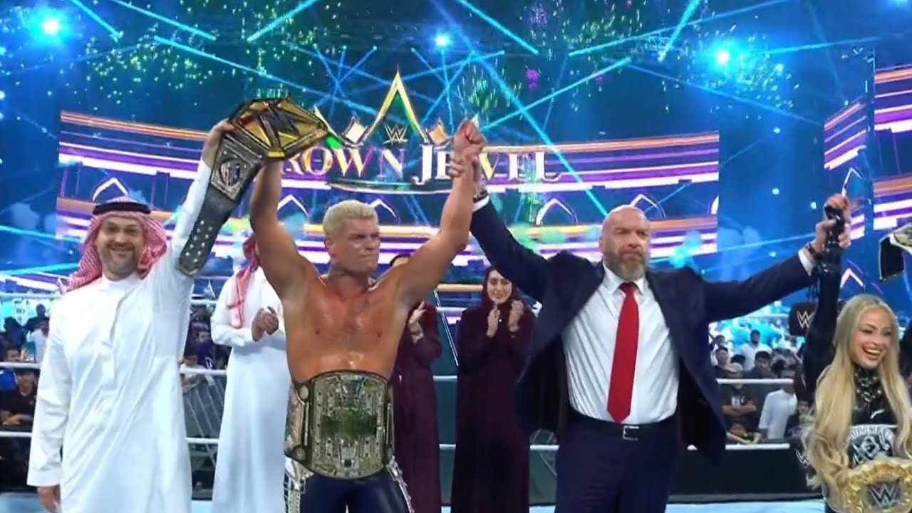 WWE CROWN JEWEL 2024 REVIEW: CODY RHODES WINS THE CROWN JEWEL ...