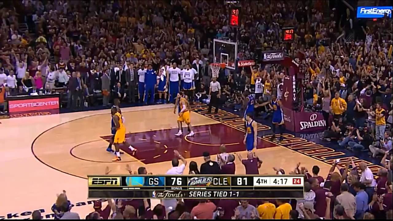 LeBron James posterizes Klay Thompson with MONSTER alley-oop! (Game 3 ...