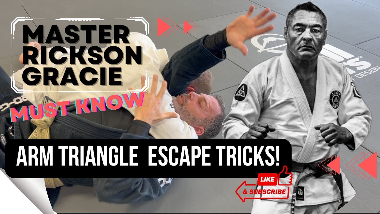 A Master Rickson Gracie Arm Triangle Escape Tricks! - YouTube