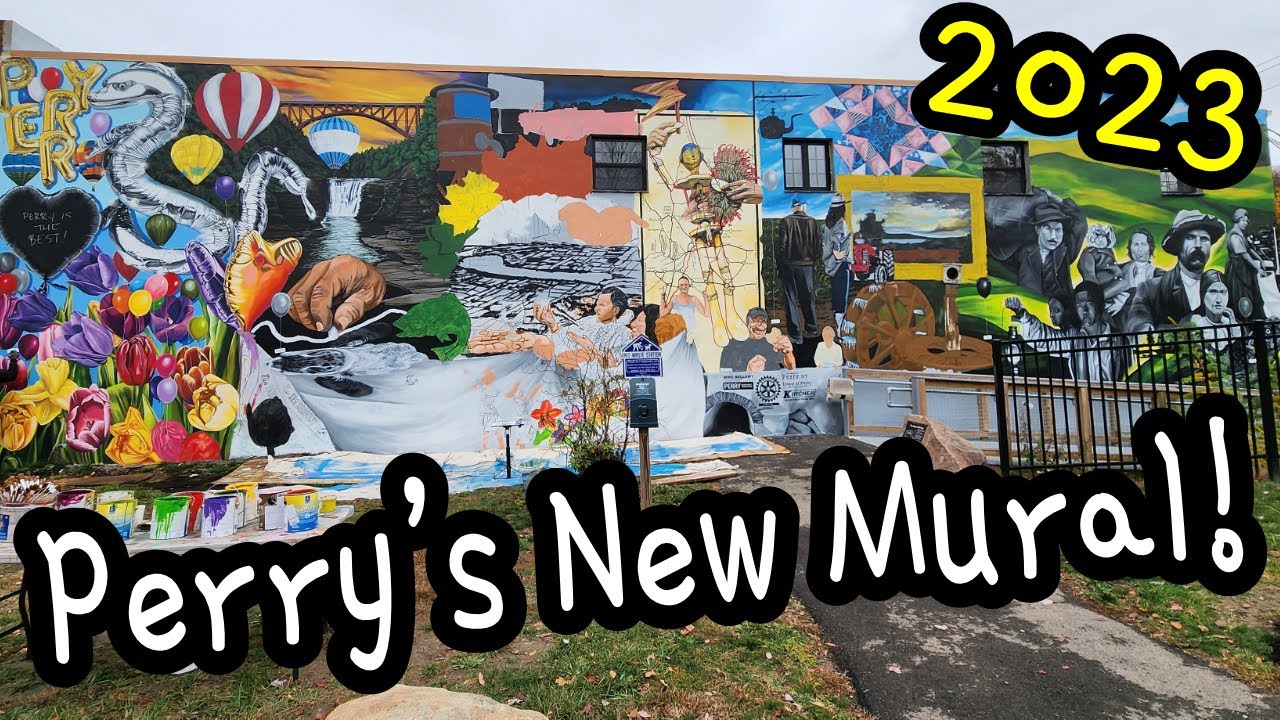 Perry Main St Mural Debut 2023 - YouTube