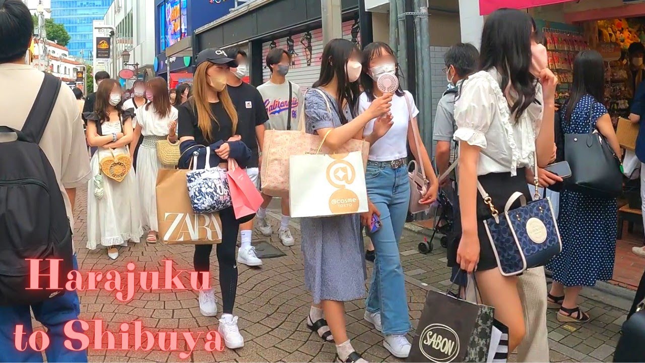 Harajuku- Omotesandou- Shibuya Tokyo, in Japan walking tour【4K ASMR】8. ...