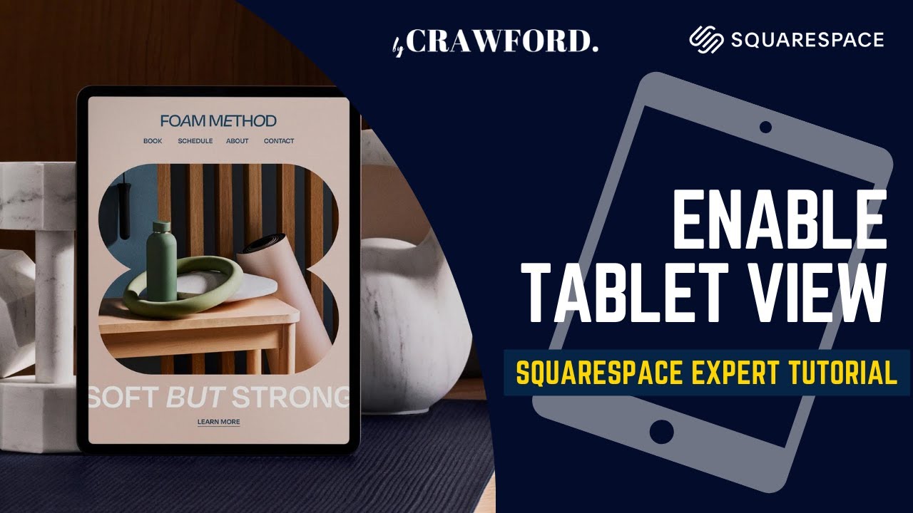 How To Enable Tablet View on Squarespace - YouTube