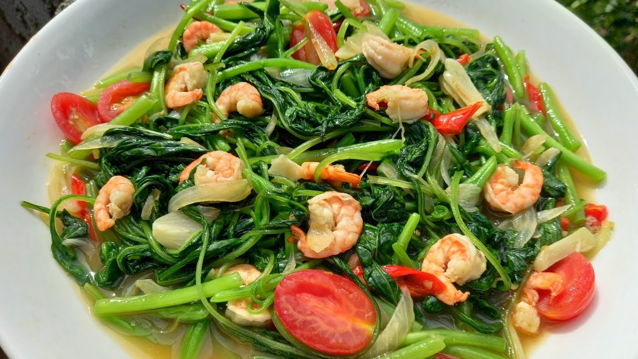 cuba buat BAYAM GORENG cara ni kalau nak lebih sedap‼️ stir fry spinach ...