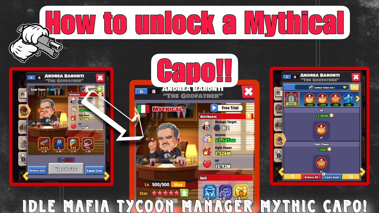 IDLE MAFIA HOW TO GET A MYTHICAL CAPO!! TIPS & TRICKS! - YouTube