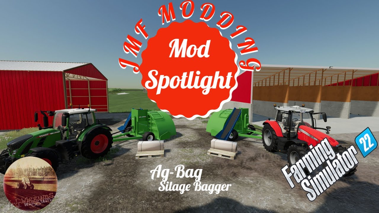 Mod Spotlight: JMF Moddings' - Ag-Bag Silage Bagger - YouTube
