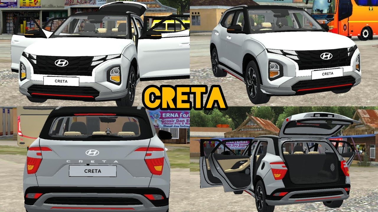 Hyundai Creta Car Mod For Bussid | Brown Black Colour Livery For Bussid ...