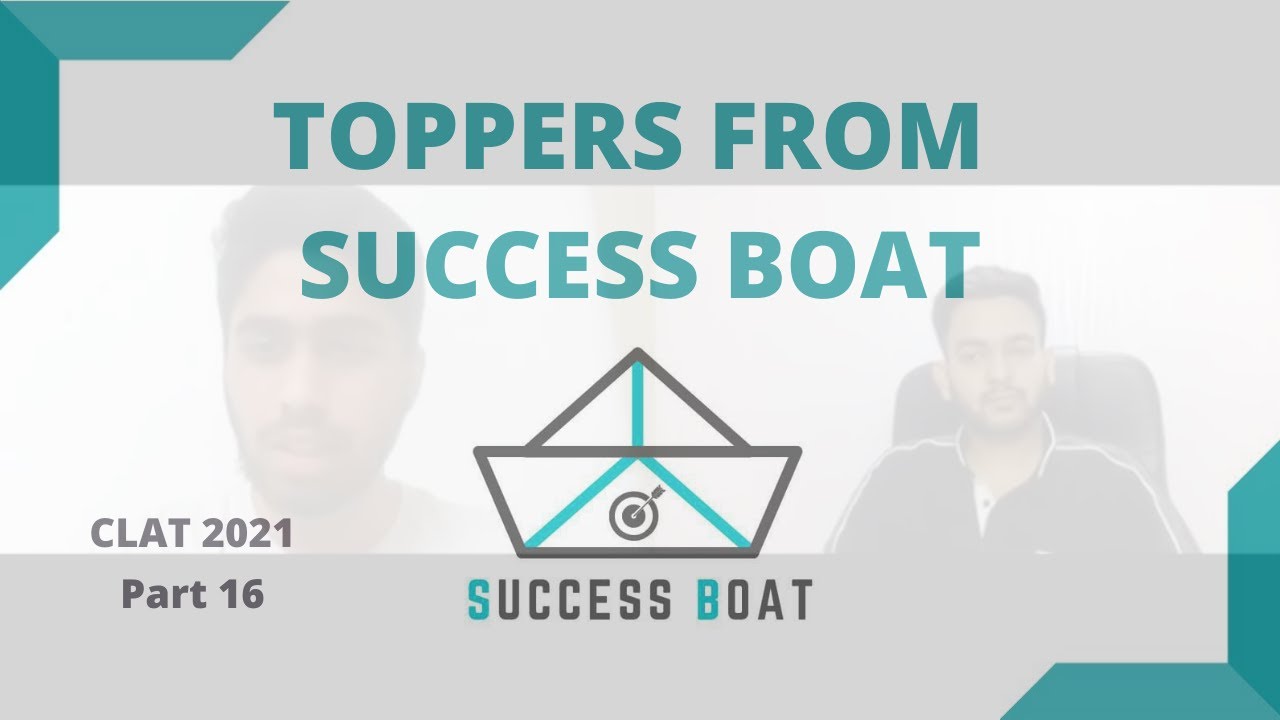 TOPPERS FROM SUCESS BOAT - Arnav Laroia - NLUJ - YouTube