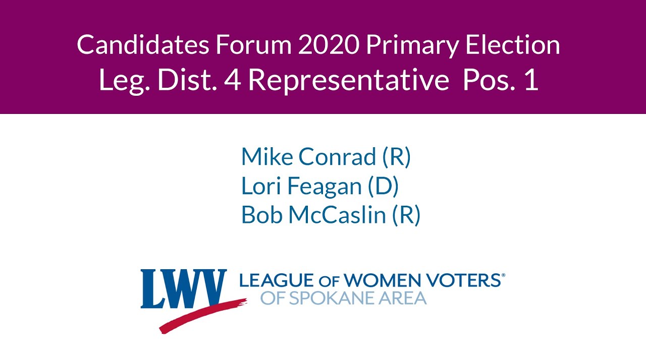 LWVSA Cand Forum Leg Dist 4 Rep Pos 1 070720 1 - YouTube