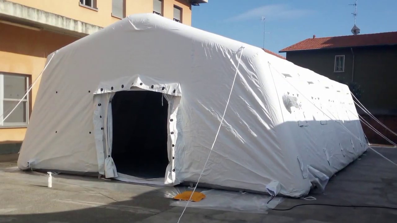 Tenda pneumatica autogonfiabile modello TAG 90 - YouTube