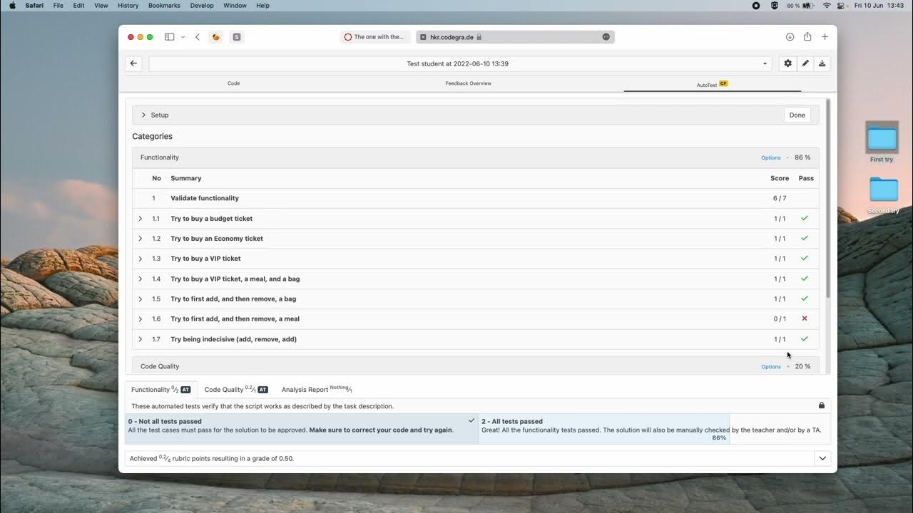 How to use CodeGrade - YouTube