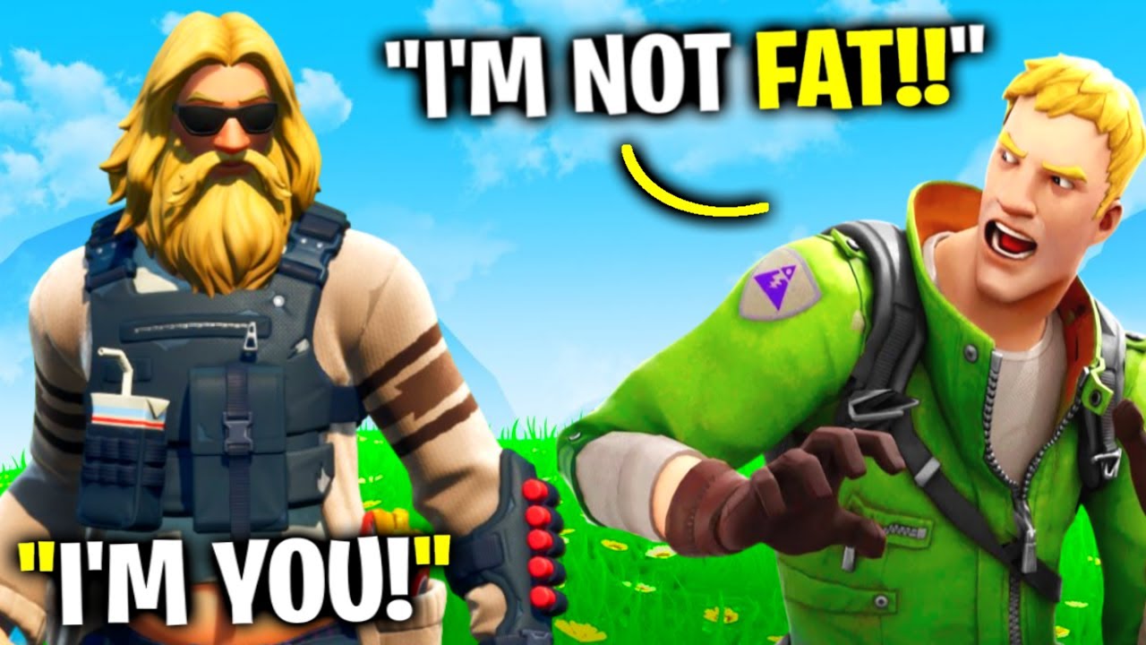 I Trolled Him As FAT Jonesy In Fortnite - YouTube