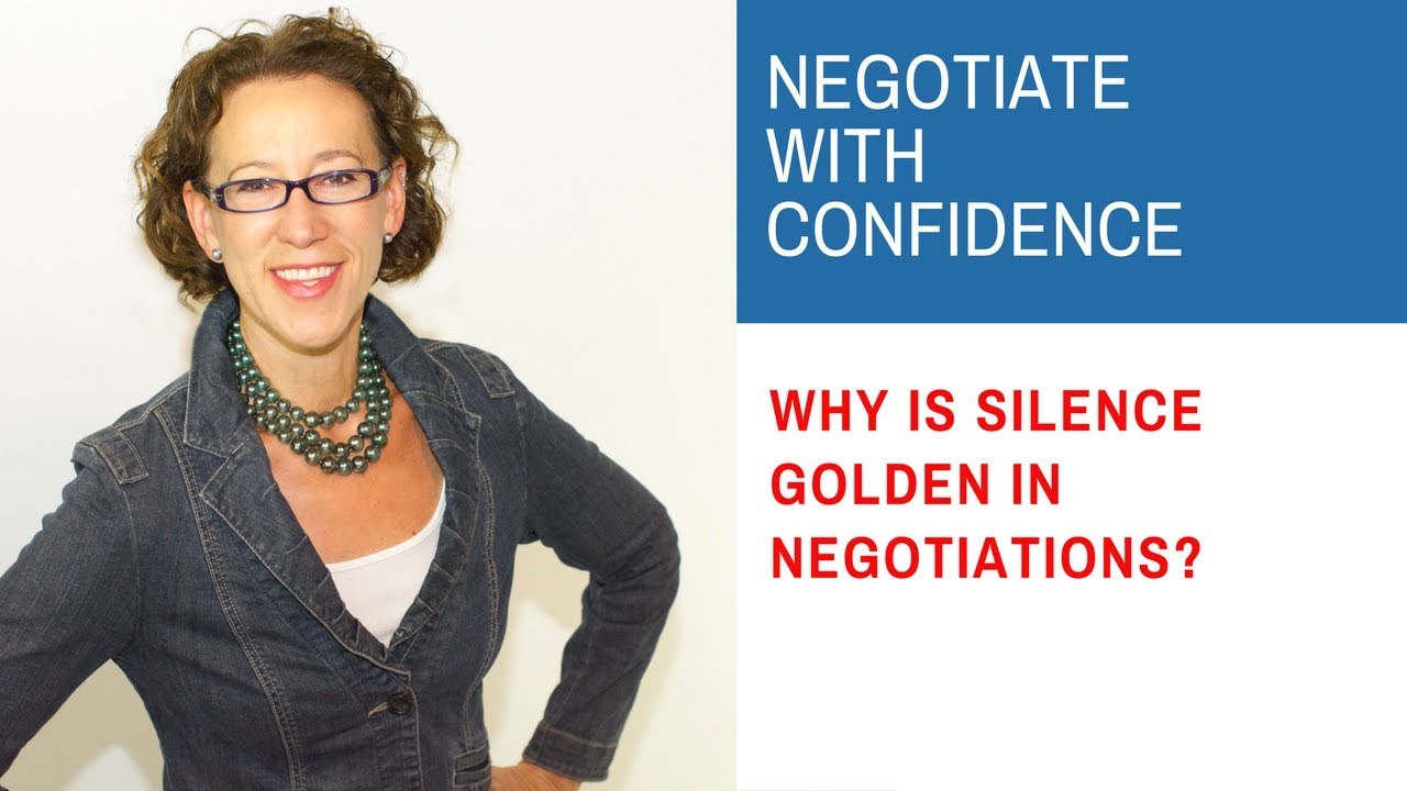 Negotiation: Use Silence - YouTube