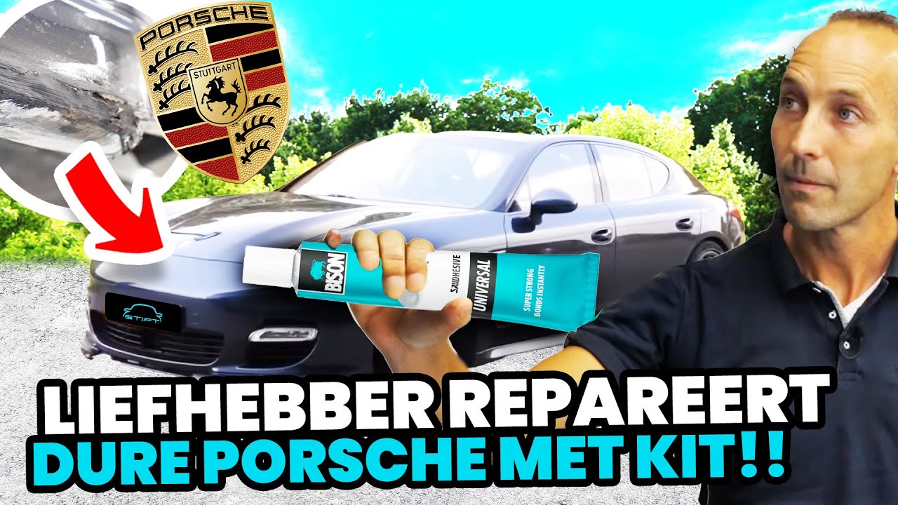 Liefhebber repareert dure Porsche met kit!! - YouTube