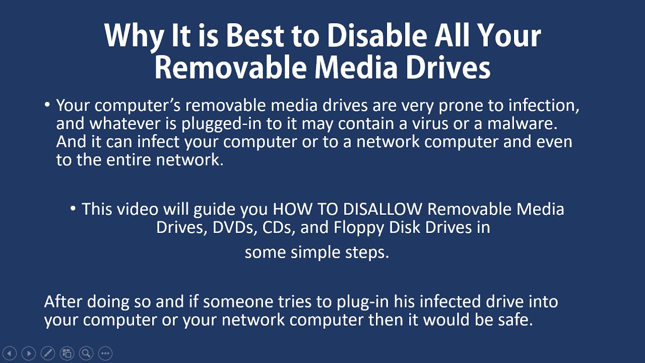 How To Disable Removable Media Drives, DVDs, CDs, and Floppy Drives ...
