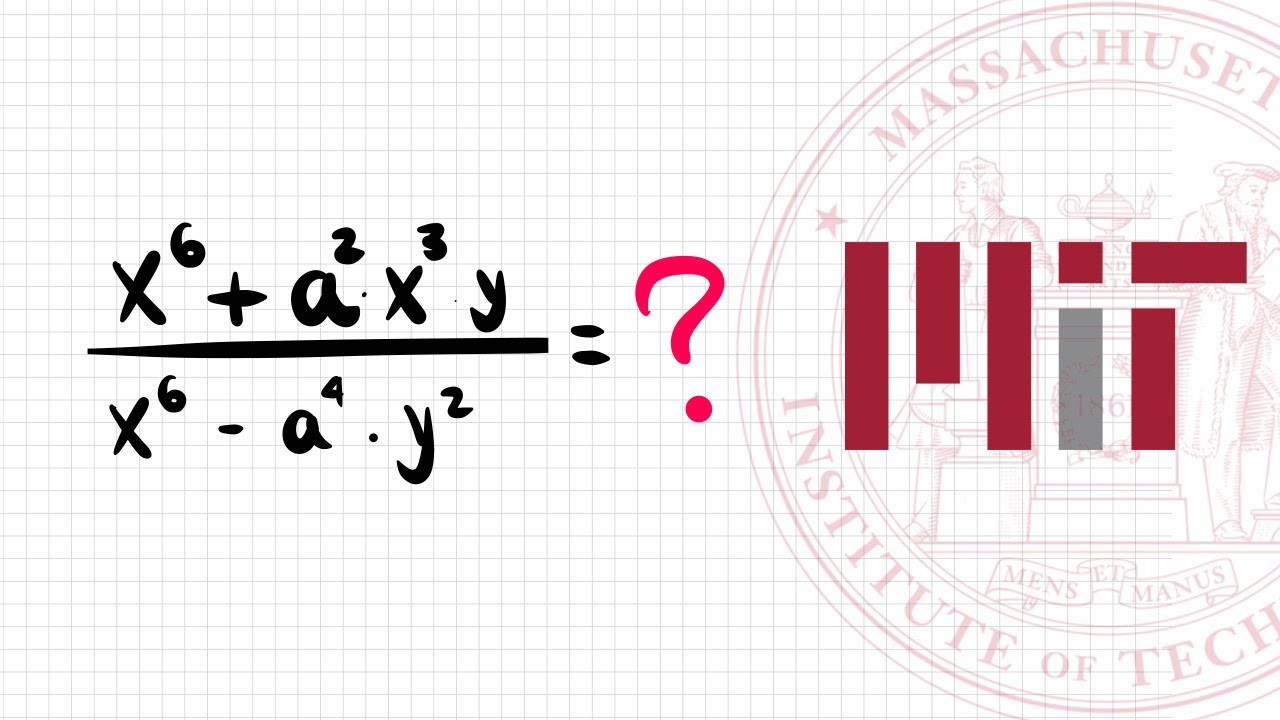 Resolvendo uma questão do MIT só com MATEMÁTICA BÁSICA - YouTube