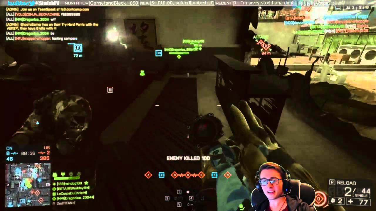 BF4: Crazy No Scope streak - YouTube