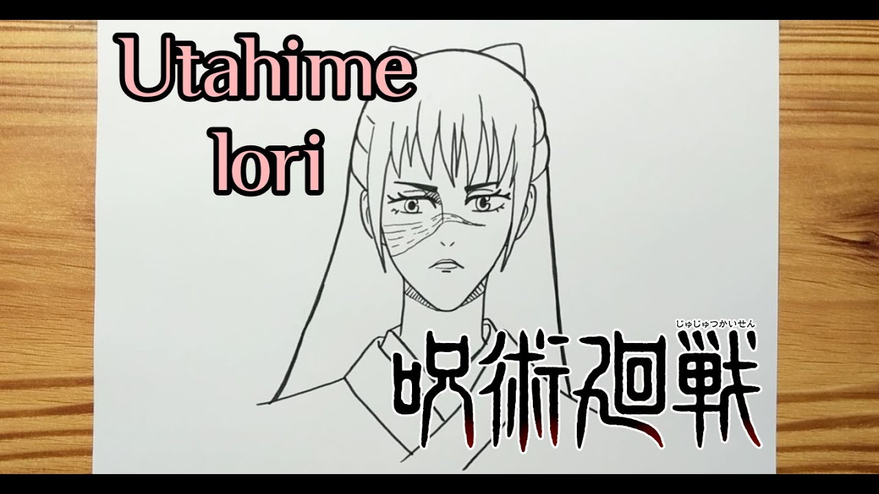 How t draw UTAHIME IORI - JUJUTSU KAISEN - YouTube