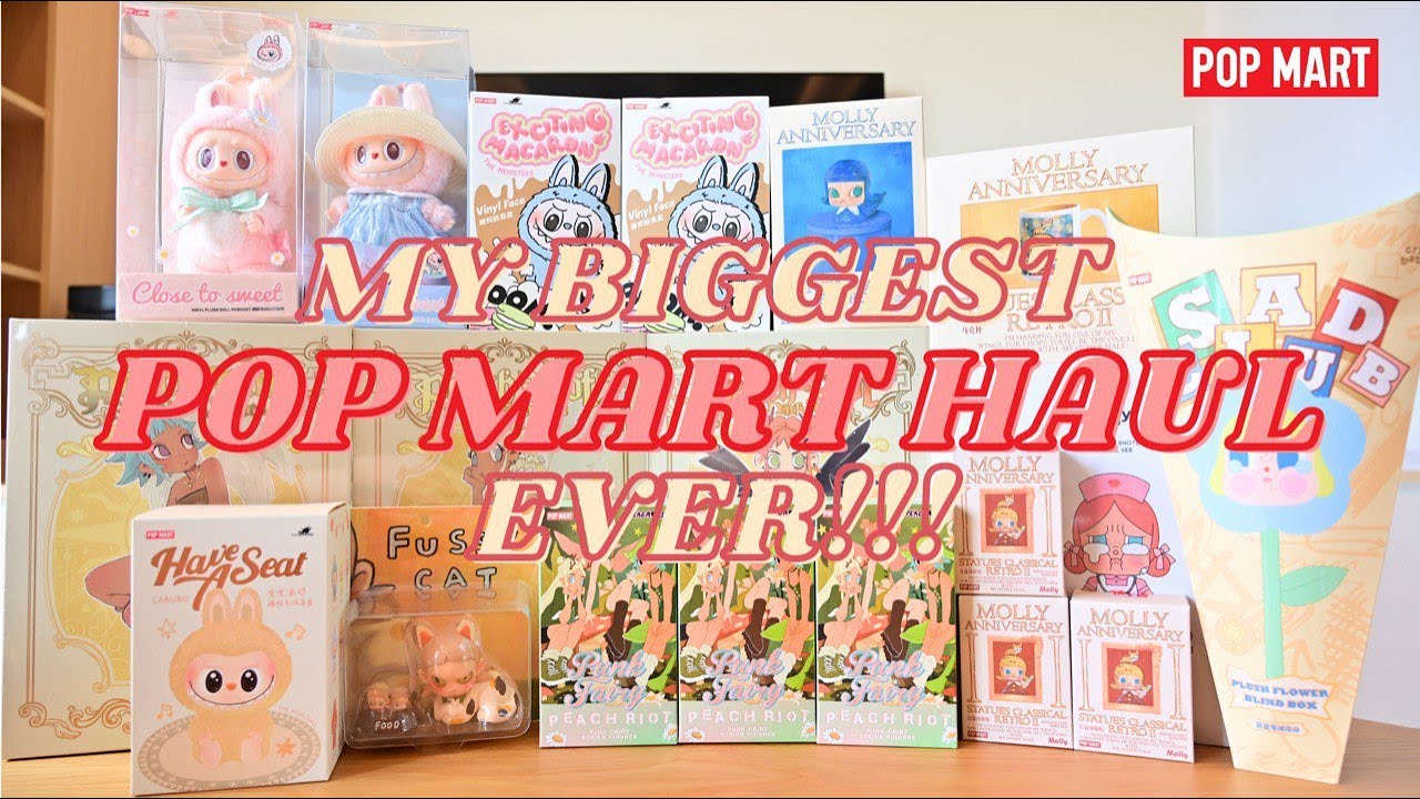 【POP MART】MY BIGGEST POP MART HAUL EVER! (4K) - YouTube