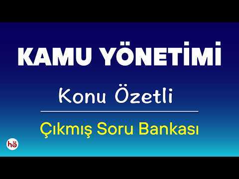 KPSS A Kamu Yönetimi Çıkmış Soru Bankası | Konu Özetli -  KPSS P 32 Etkisi?