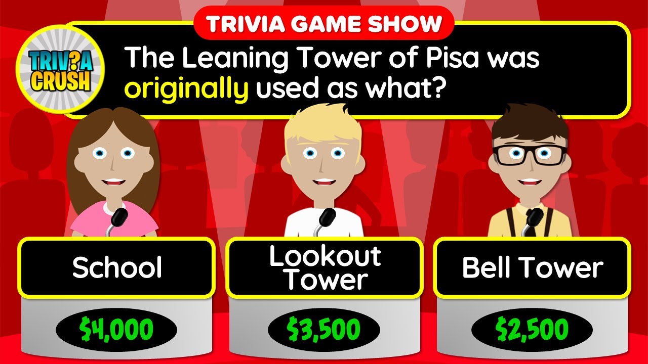 GENERAL KNOWLEDGE QUIZ! - 20 Trivia Questions in a Unique Game Show ...