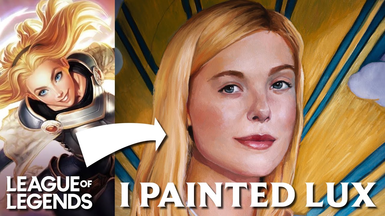 How to Paint LUX and GAREN | League of Legends | Oilpainting - YouTube