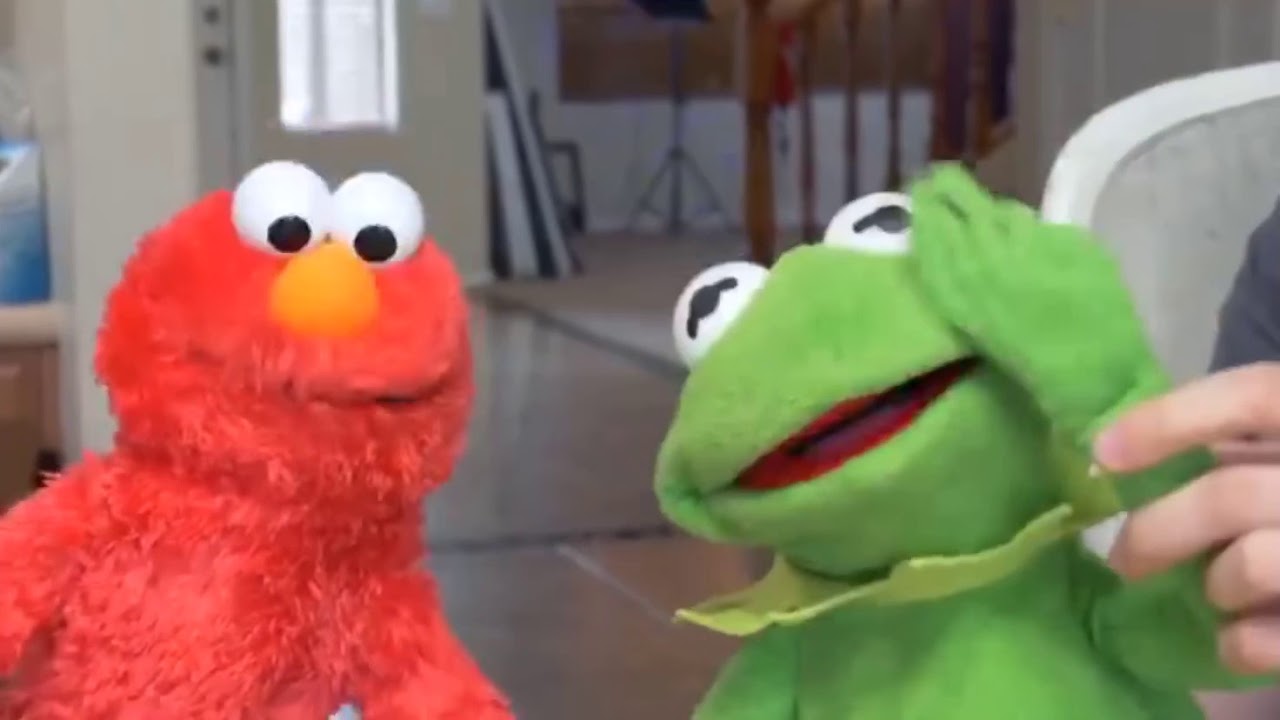 Kermit and Elmo sing lion sleeps tonight - YouTube