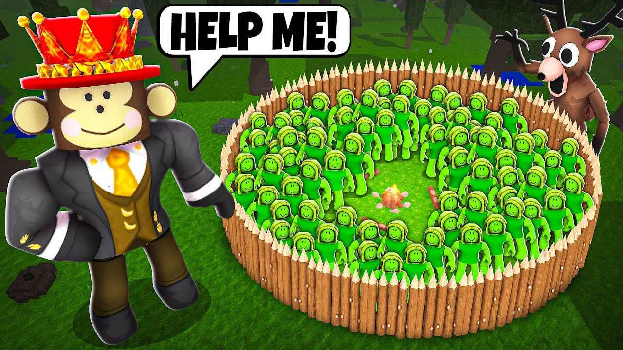 We Built THE GREEN PEA PEOPLE BASE in 99 Nights in the Forest - YouTube