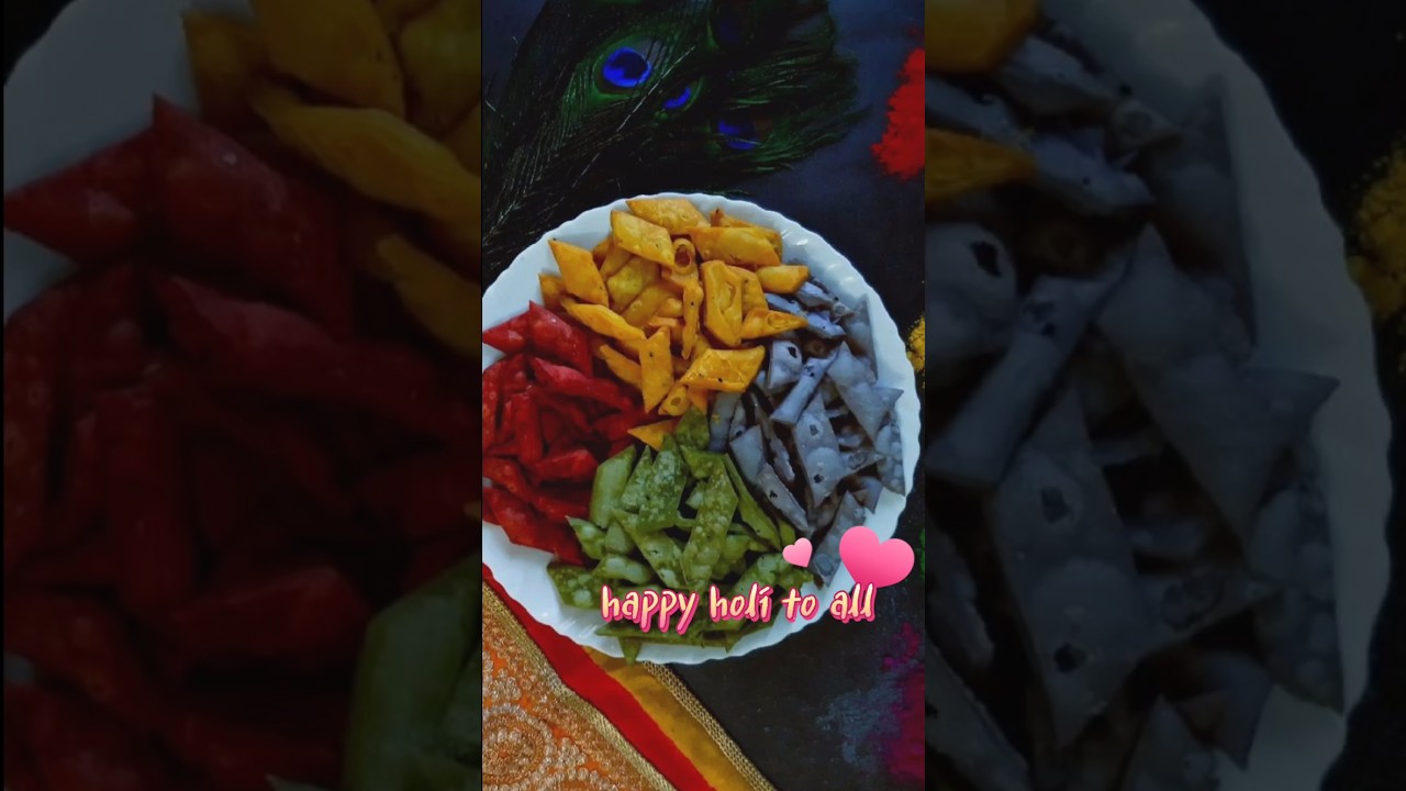 colour full nimik #nimik snacks #happyholi #colourful #nimik #snacks # ...