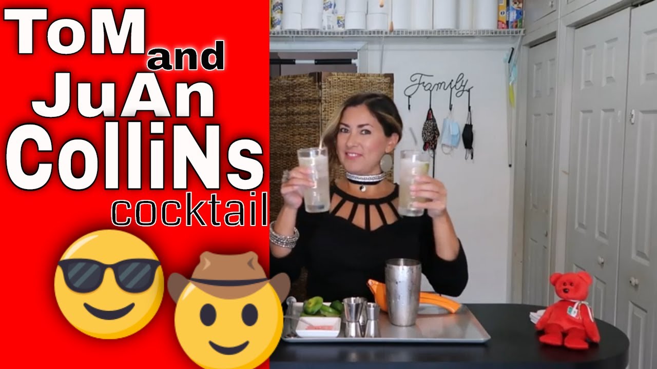 How to make a Tom Collins and a Juan Collins Cocktails - simple recipe ...