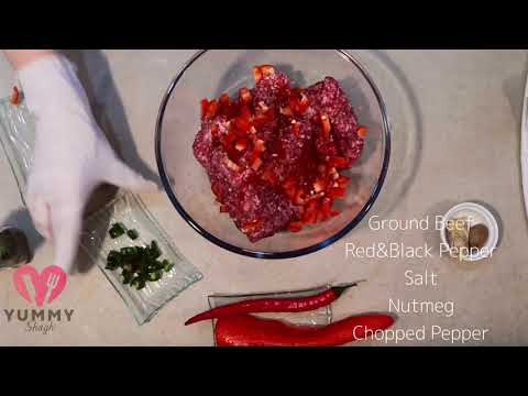 How to make Pan kebab with potato and mozzarella cheese