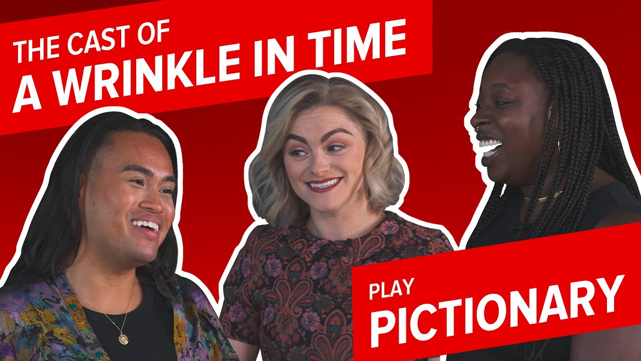 The Cast of A Wrinkle in Time Play "Pictionary: Children's Cartoon ...