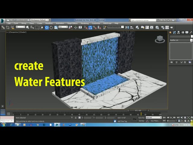 3ds Max Architectural Waterfall Waterfall Fountains Cascade Other