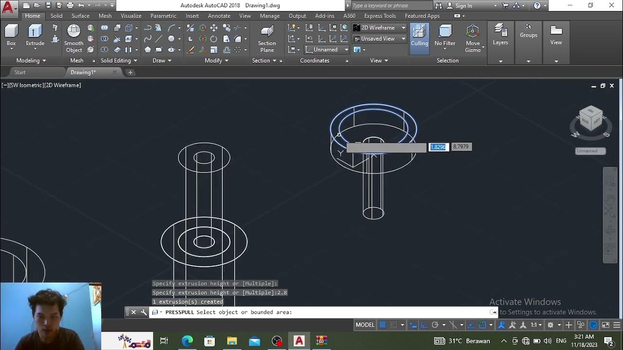 AUTOCAD 3D TRAINING 5 - YouTube
