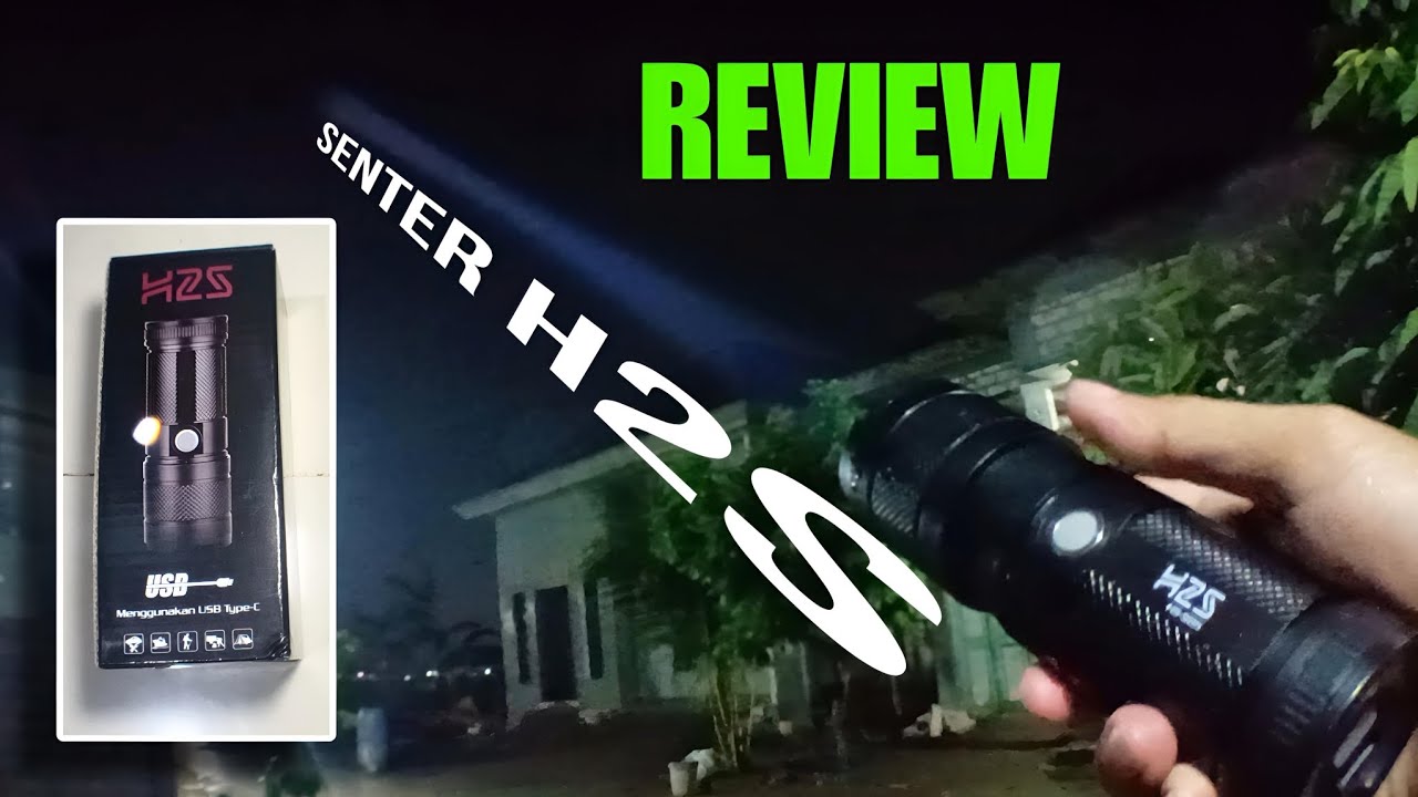 REVIEW SENTER SUPER TERANG LED LASER, HANYA 60 RIBUAN, SENTER H2S - YouTube