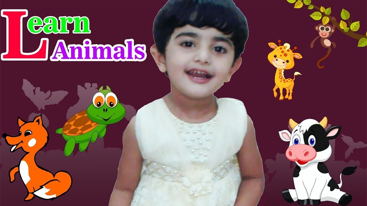 Animal Toys | Learn Farm Animals Name With Anaya | Anaya And Omer Vlog ...