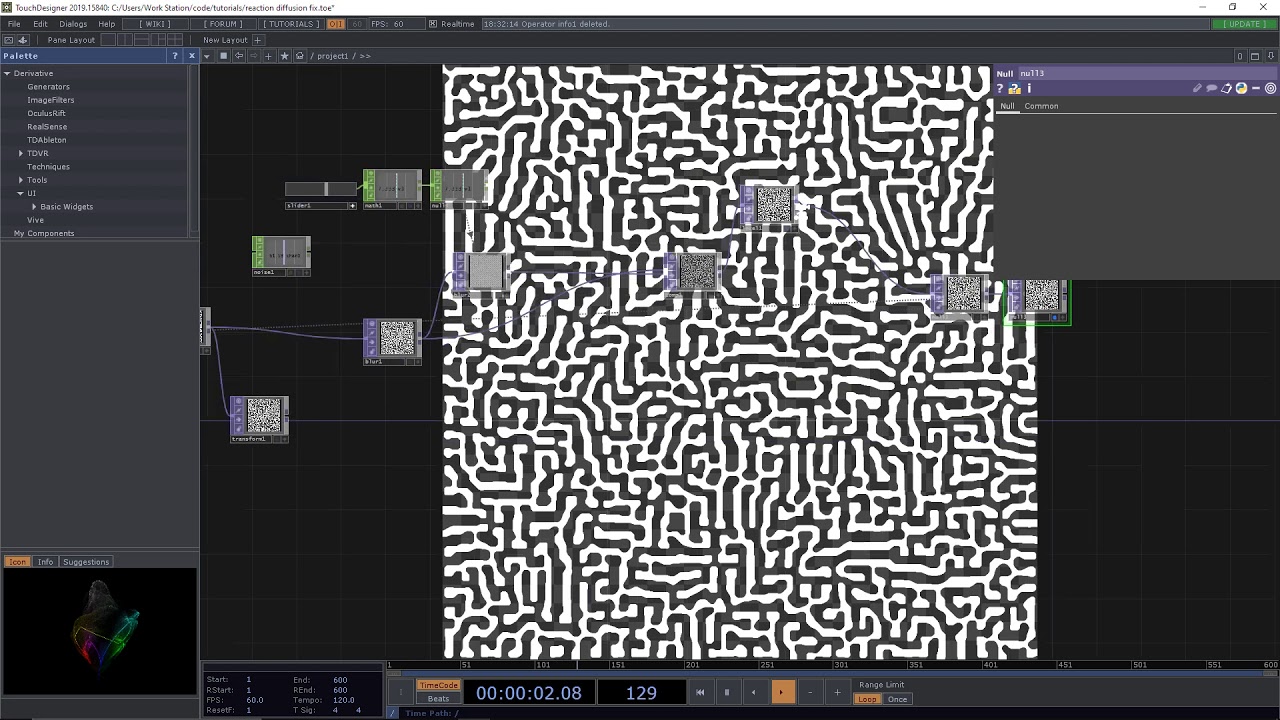 Manhsplains: Reaction Diffusion tutorial trick for touchdesigner - YouTube
