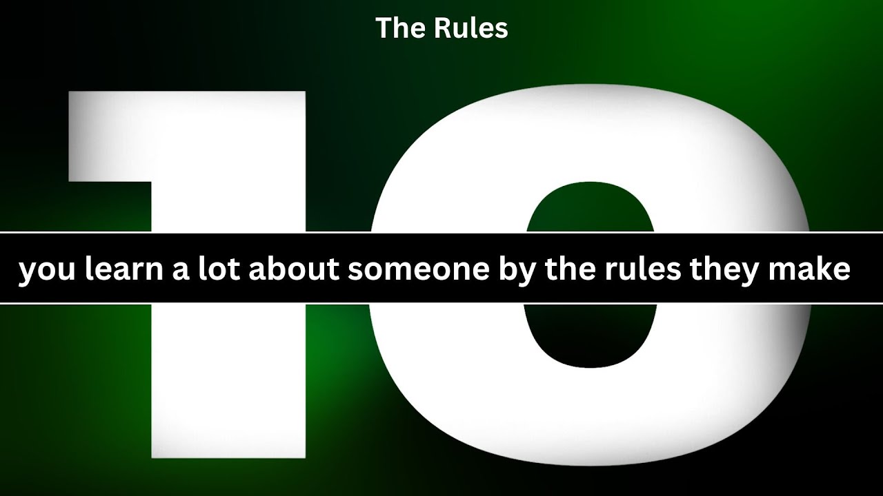 October 13, 2024 TEN: the rules - YouTube