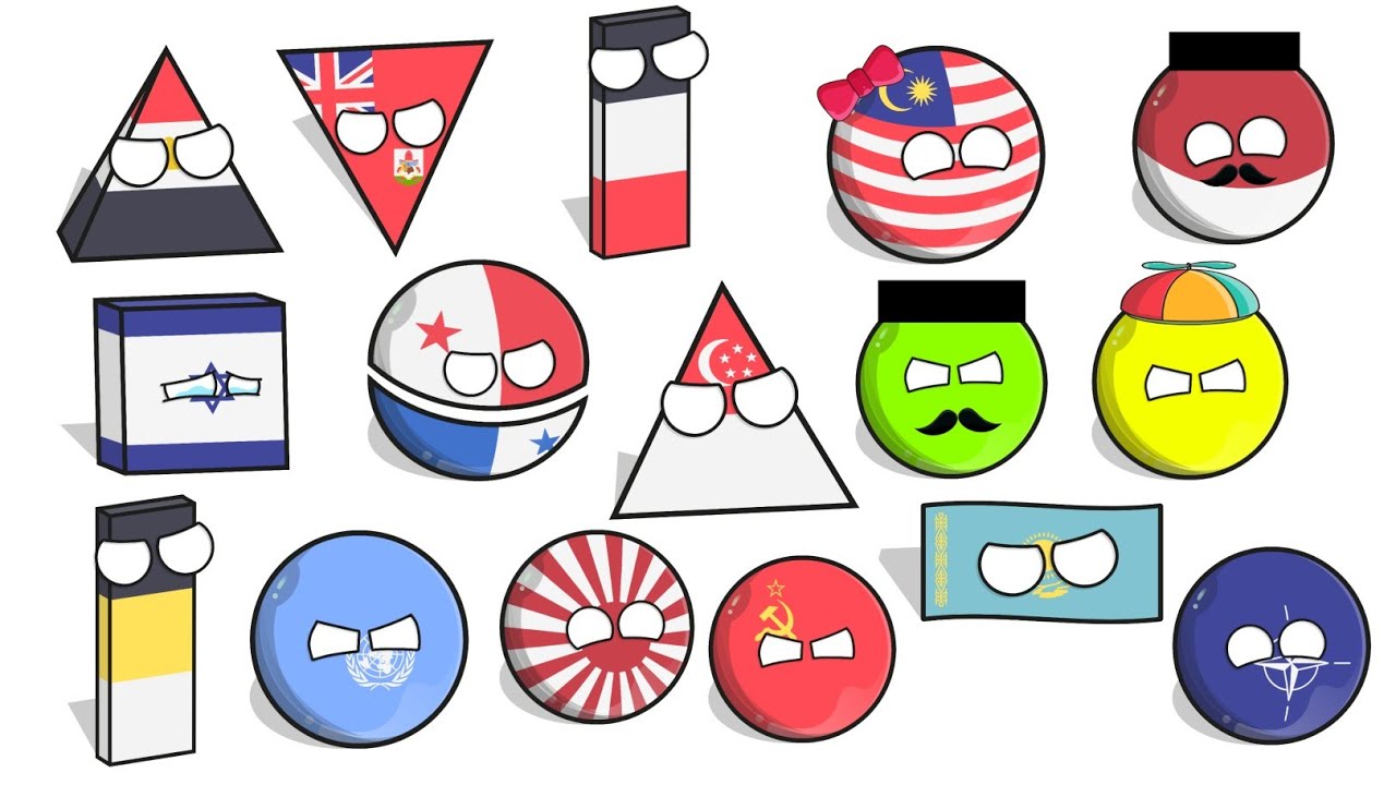 Cara membuat Countryballs || cara membuat countryball - YouTube