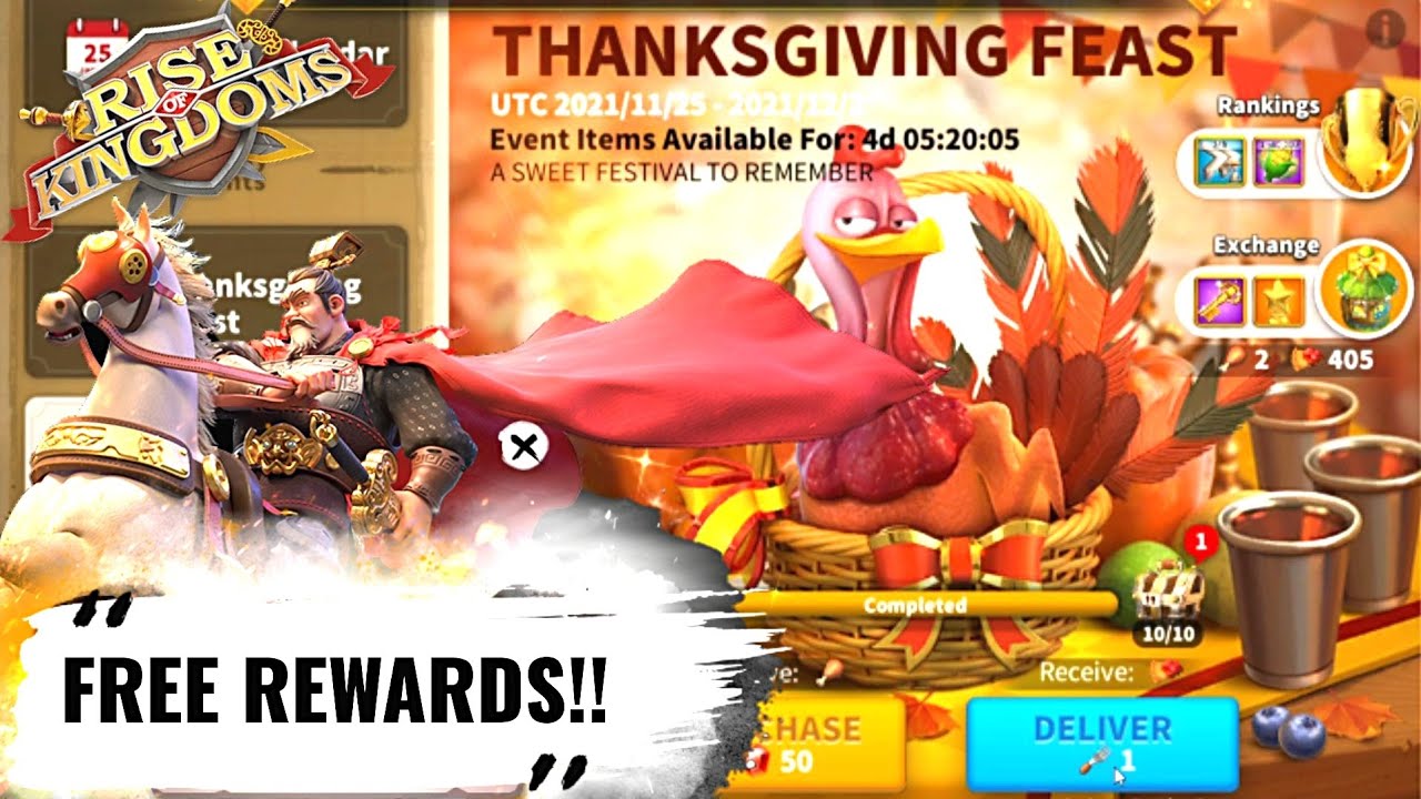Rise of kingdoms - Thanksgiving event Walkthrough & Black Friday ROK PC ...