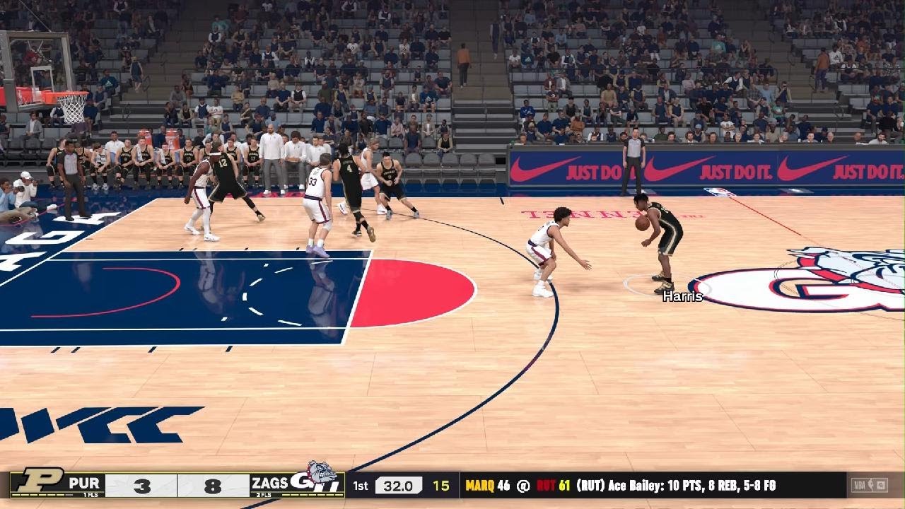 March Madness Purdue Vs Gonzaga College Basketball Simulation - YouTube